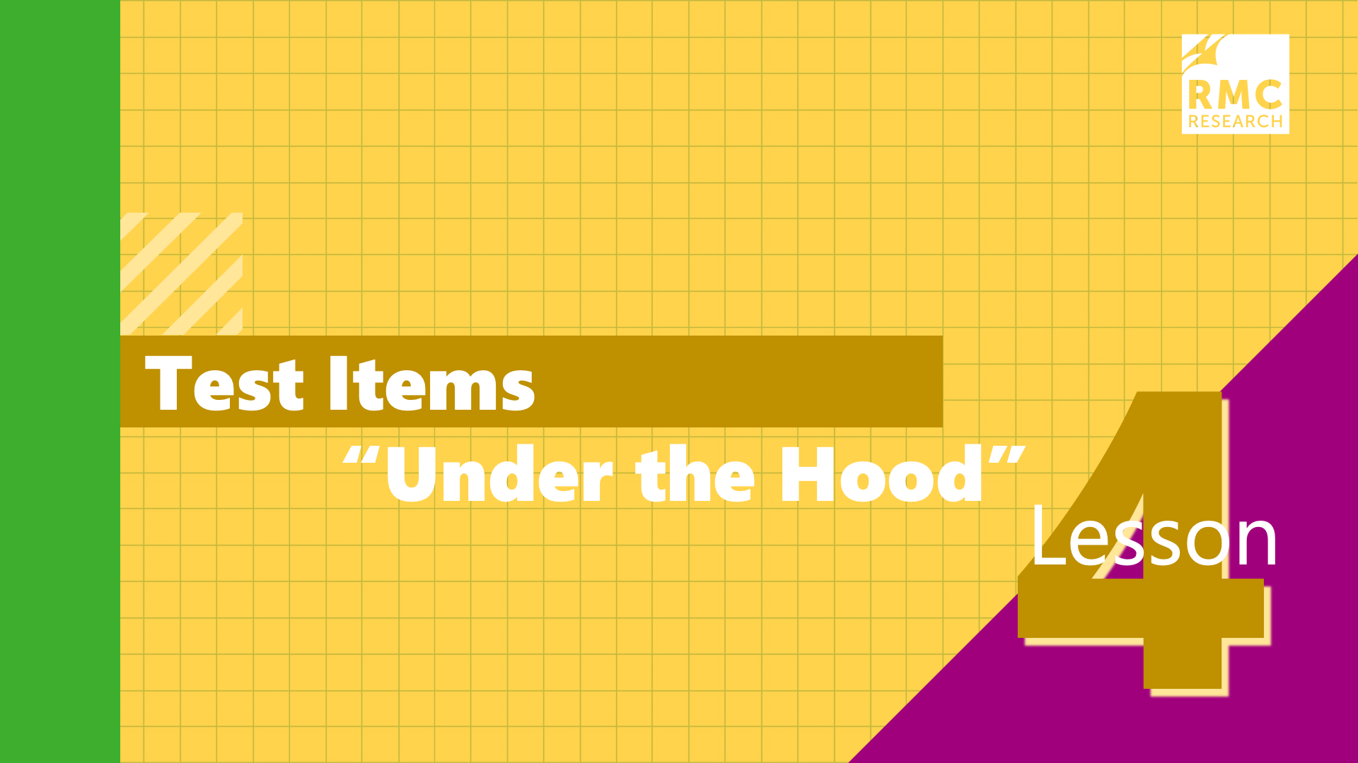 Under the Hood of Test Items - The Assessment Workshop